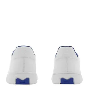 Burberry Round Toe Low Top Sneakers With Equestrian Knight Logo