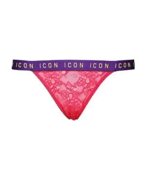 Dsquared2 Logo Lace Thongs - Red