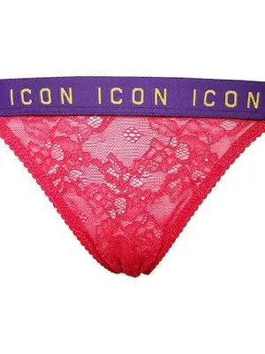 Dsquared2 Logo Lace Thongs