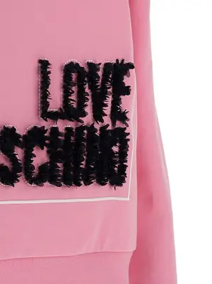 Moschino 3d Logo Sweatshirt - Pink