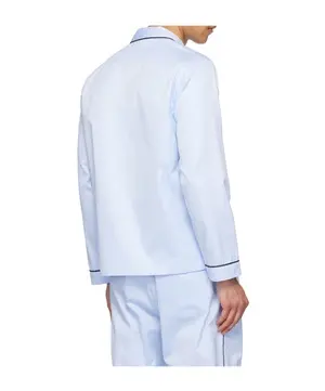 TEKLA Button-up Long-sleeved Pajamas