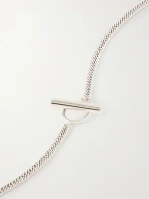 JIL SANDER Horseshoe Pendant Necklace - Silver