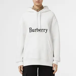 Burberry Logo Embroidered Hoodie