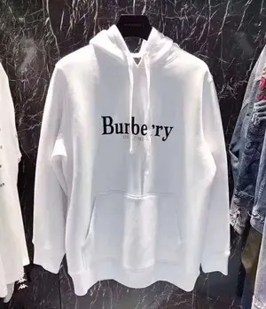 Burberry Logo Embroidered Hoodie