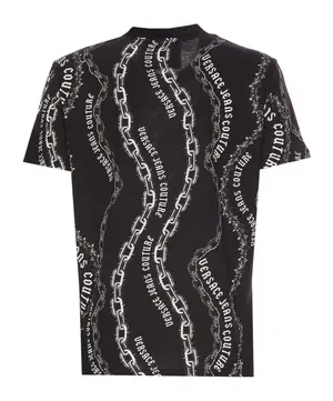 Versace Chain Print Crewneck T-shirt