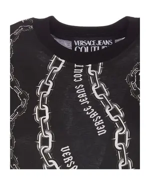 Versace Chain Print Crewneck T-shirt