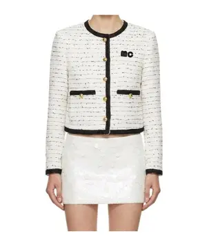 Marissa Chiara Textured Long-sleeved Jacket With Patch Pockets