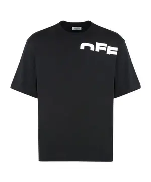 Off-White Logo Print T-shirt - Black