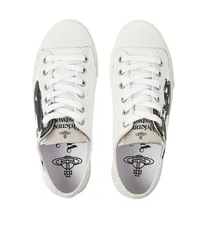 VIVIENNE WESTWOOD Lace-up Low-top Sneakers With Patchwork Design
