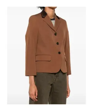 Marni Velvet-collared Button Blazer