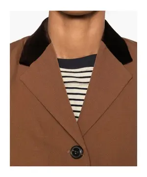 Marni Velvet-collared Button Blazer