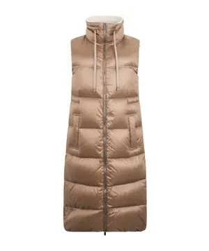Peserico Zipped Padded Long Waistcoat