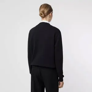 Burberry Embellished Crew Neck Sweater