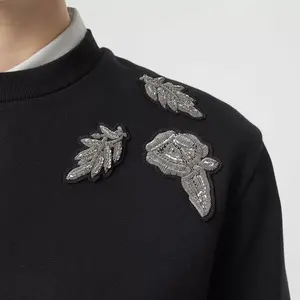 Burberry Embellished Crew Neck Sweater