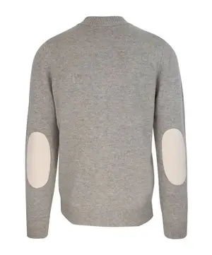 Barbour High-neck Wool Cardigan With Patchwork Detail