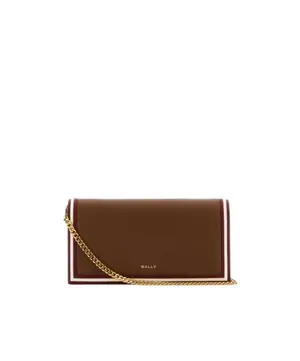 Bally Chained Code Wallet - Brown