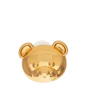 Moschino Teddy Bear Motif Clip-on Earrings