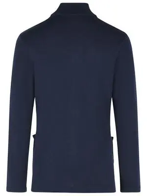 Eleventy Ribbed Collar Button-up Cardigan