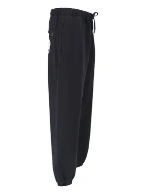 Dolce & Gabbana Dolce Gabbana Heraldic Printed Elastic Waist Track Pants - Black
