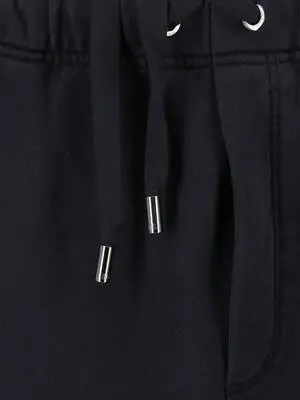 Dolce & Gabbana Dolce Gabbana Heraldic Printed Elastic Waist Track Pants - Black