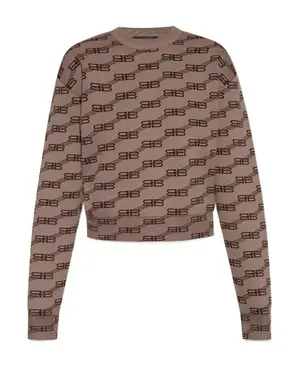 Balenciaga Bb Monogram Knitted Jumper