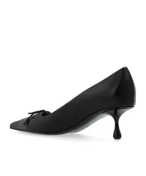 JIMMY CHOO Scarlett 50 Lace-up Pointed-toe Pumps - Black