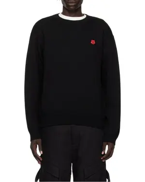 Kenzo Boke Flower Embroidered Crewneck Sweater
