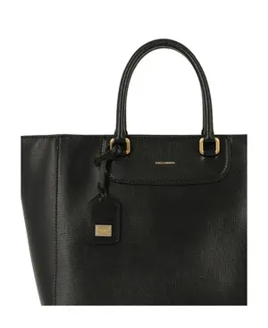 Dolce & Gabbana Logo Detail Handbag - Black