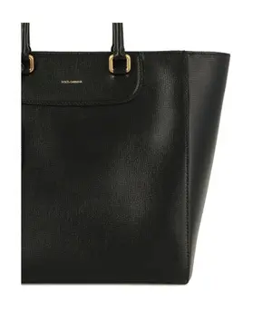 Dolce & Gabbana Logo Detail Handbag - Black