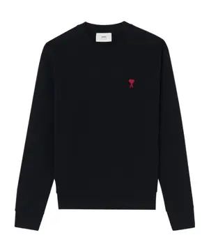 AMI Paris De Coeur Motif Sweatshirt - Black