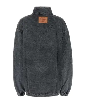 Y/project Long-sleeved Denim Coat - Black