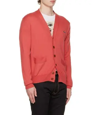 VIVIENNE WESTWOOD V-neck Knitted Cardigan - Red