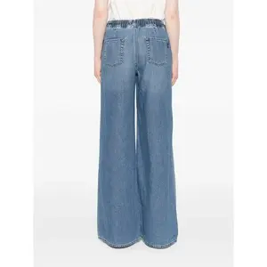 7 For All Mankind Wide Leg Jeans With Elasticated Drawstring Waist