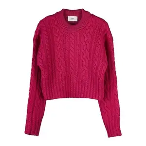 Ami Cable-knit Virgin Wool Jumper