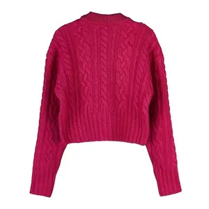 Ami Cable-knit Virgin Wool Jumper