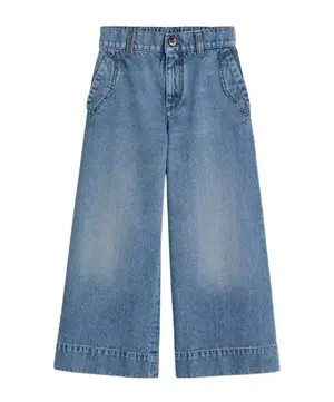 Brunello Cucinelli Monili Trim Flared Jeans