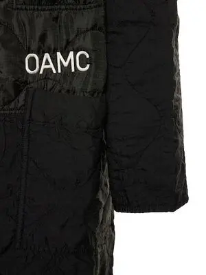 OAMC Re:work Long-lined Quilted Jacket With Logo Detail
