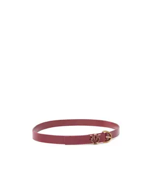 Pinko Love Birds Buckled Leather Belt
