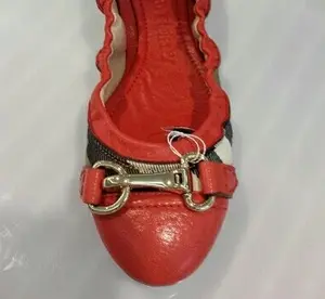 Burberry Round Toe Ballerina Flats