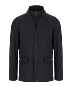 Herno Long-sleeved Casual Jacket - Black