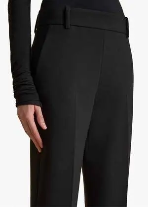 Khaite Cambie Wool Casual Pants - Black
