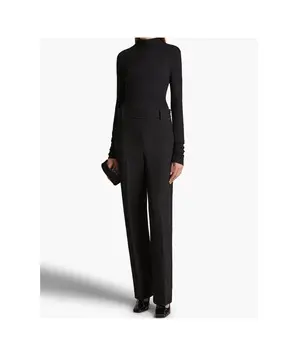 Khaite Cambie Wool Casual Pants - Black