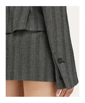 FERRAGAMO Single-breasted Blazer - Black/sand