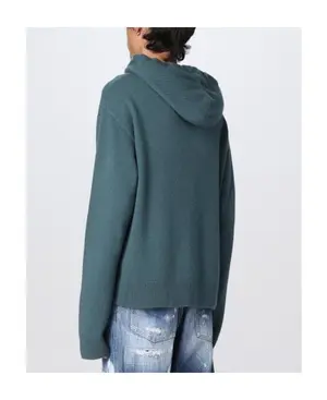 Dsquared2 Logo Embroidered Knitted Hoodie