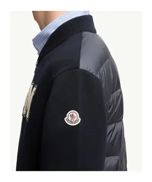 Moncler Logo Patch Bomber Jacket