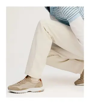 SCAROSSO Achille Lace-up Sneakers - Beige