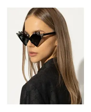 Gucci Embellished Triangle Frame Sunglasses