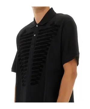 Alexander McQueen Graphic Printed Short Sleeved Polo Shirt