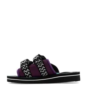 Suicoke Double-belt Slide Sandals - Black