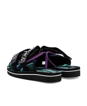 Suicoke Double-belt Slide Sandals - Black